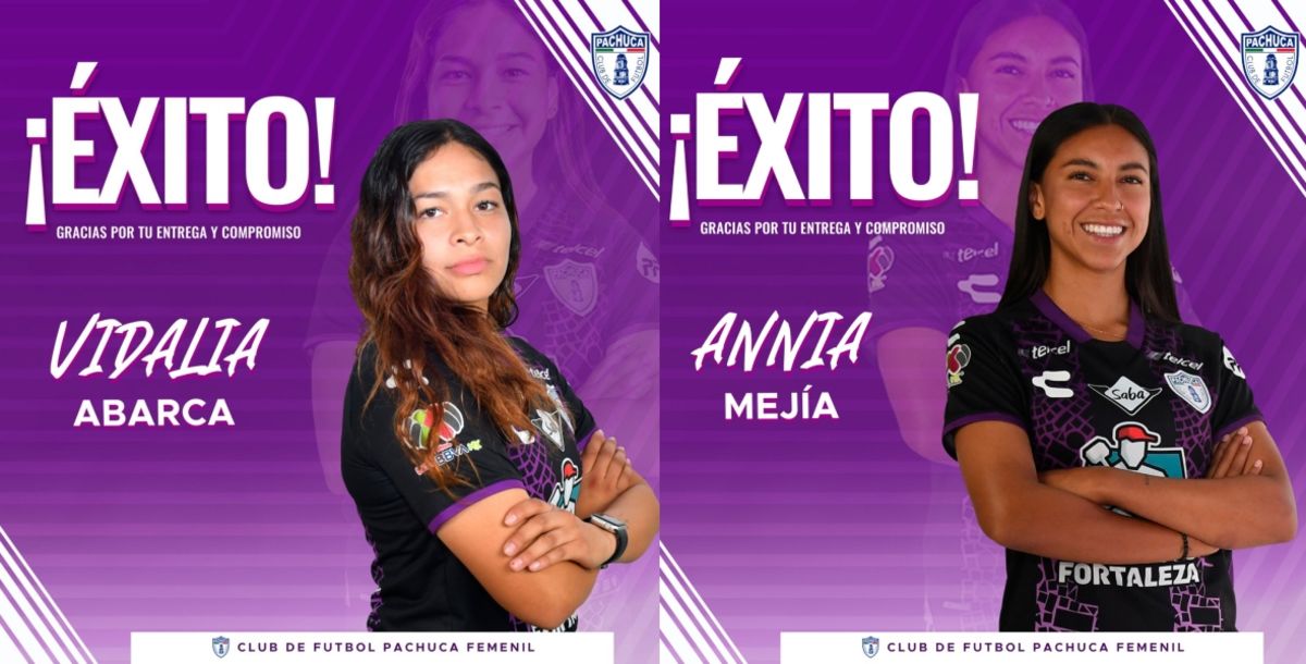 Liga MX Femenil: Pachuca anunció la salida de Annia Mejía y Vidalia Abarca