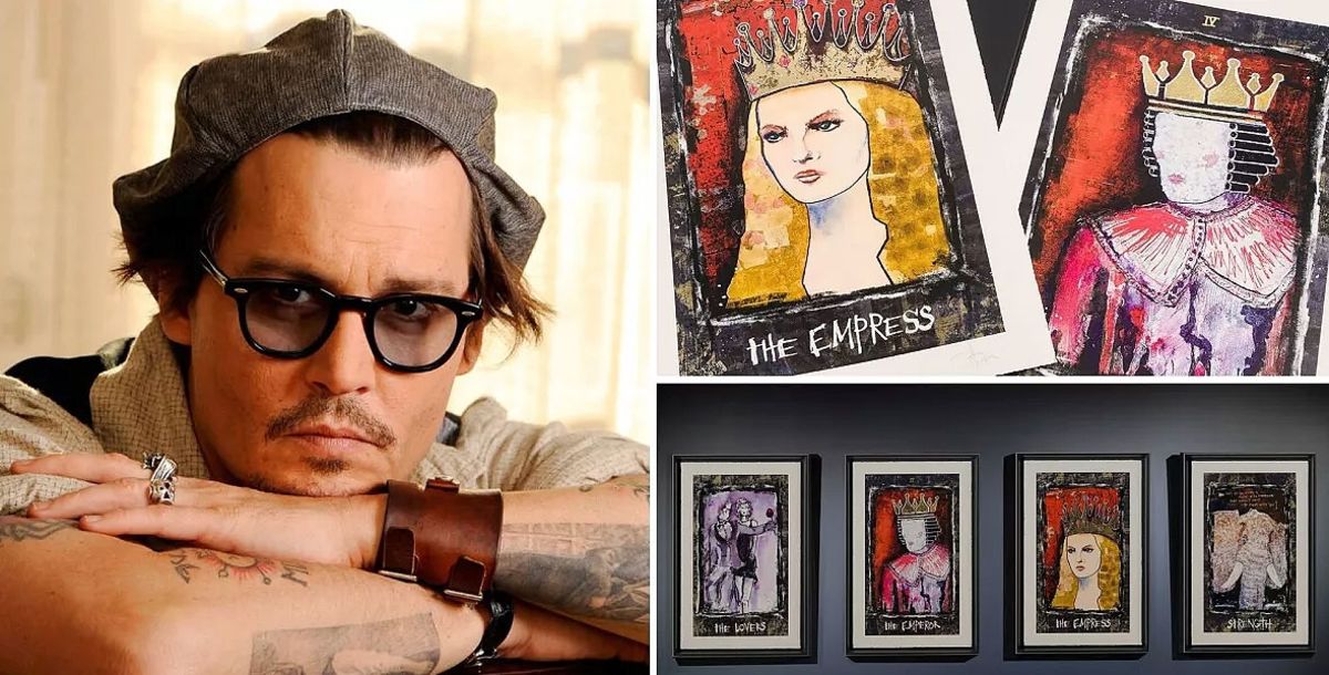 Cine: Johnny Depp lanzó una colección de arte inspirada en el tarot
